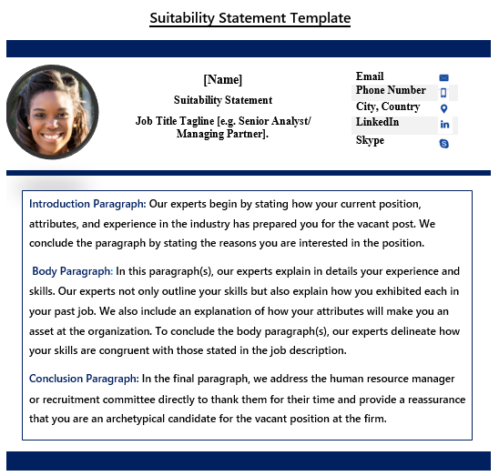 Suitability Statement Writing Services Personal Statement For Employment